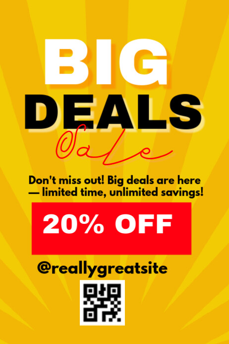 Big deals Sale flyer Template | PosterMyWall