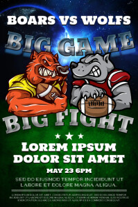 BIG GAME Template | PosterMyWall