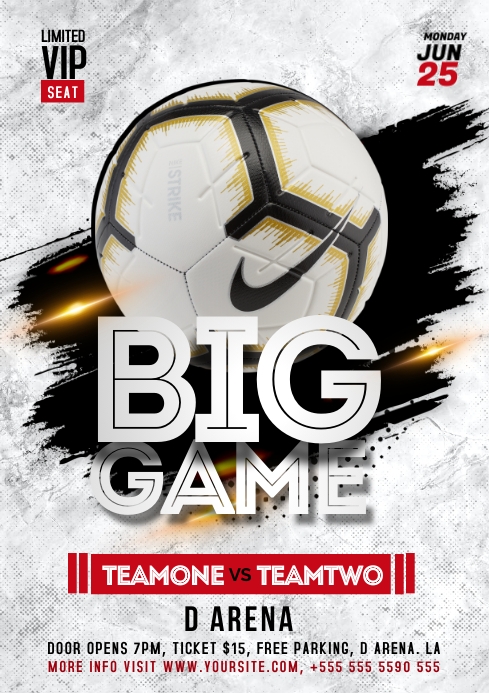 big game Template | PosterMyWall