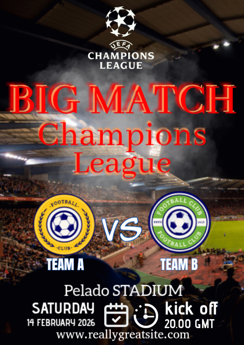 BIG MATCH Template | PosterMyWall