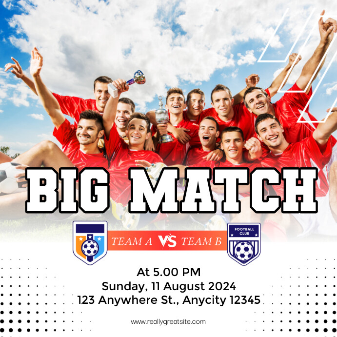 Copy of Big Match | PosterMyWall