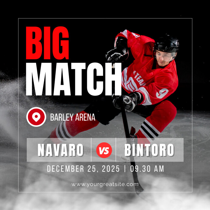 Plantilla de Big Match | PosterMyWall