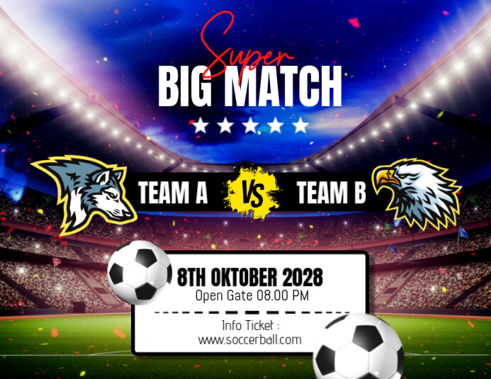 big match Template | PosterMyWall