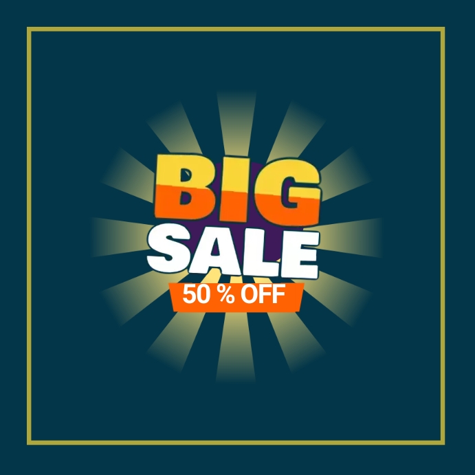 Big Sale 50% Off Template | PosterMyWall