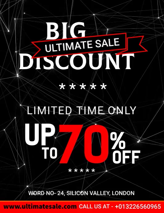 Plantilla de big sale ad template sale ad event template | PosterMyWall