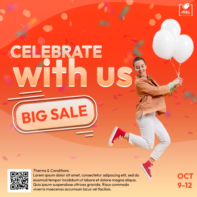 Big Sale Celebration Template | PosterMyWall