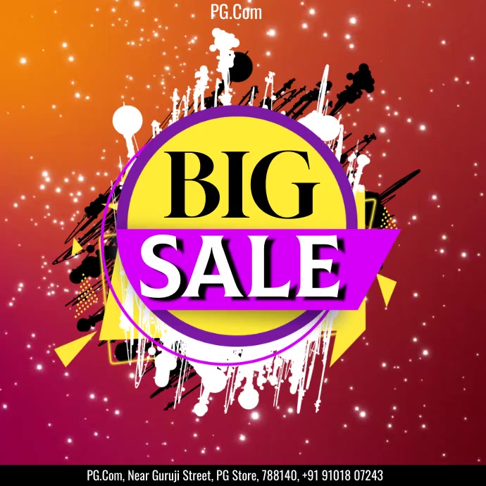 Plantilla de big sale discount ad template | PosterMyWall