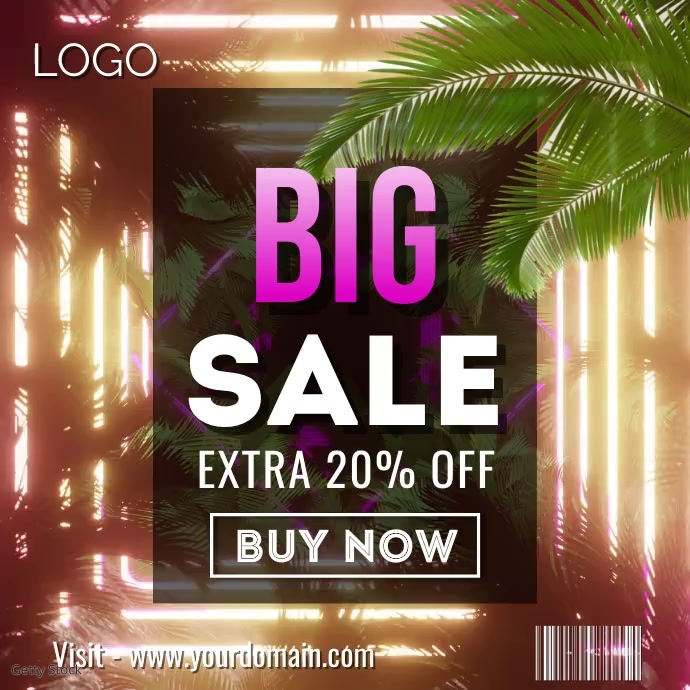 Copy of Big Sale Extra 20% Off Instagram Post Templat | PosterMyWall