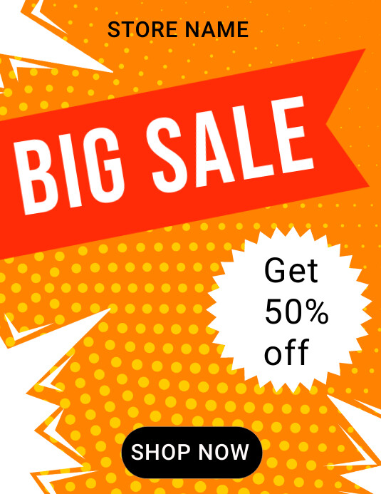 Big sale flyer template | PosterMyWall