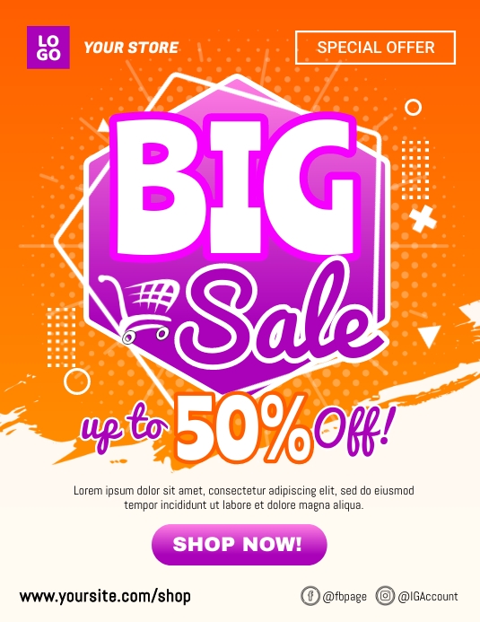 Big Sale Flyer Template | PosterMyWall