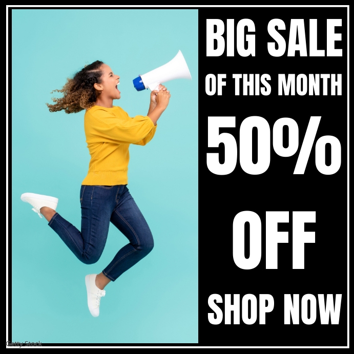 BIG SALE OF THIS MONTH 50% OFF Template | PosterMyWall