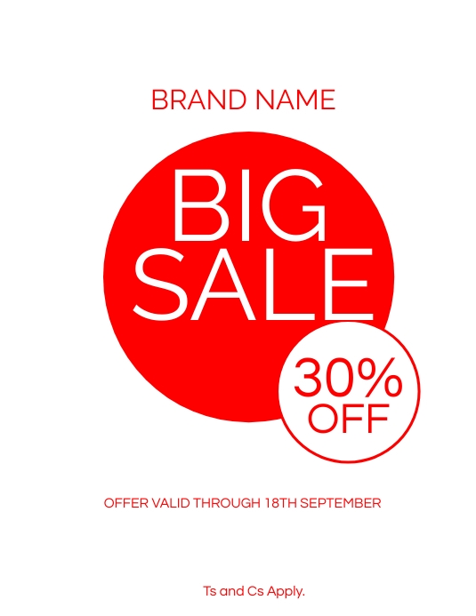 big sale offer Template | PosterMyWall