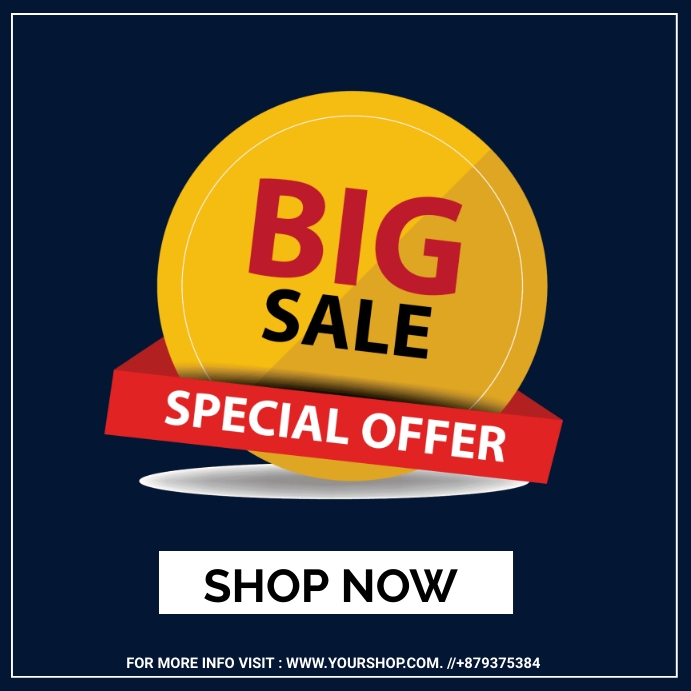 Big sale poster Template | PosterMyWall