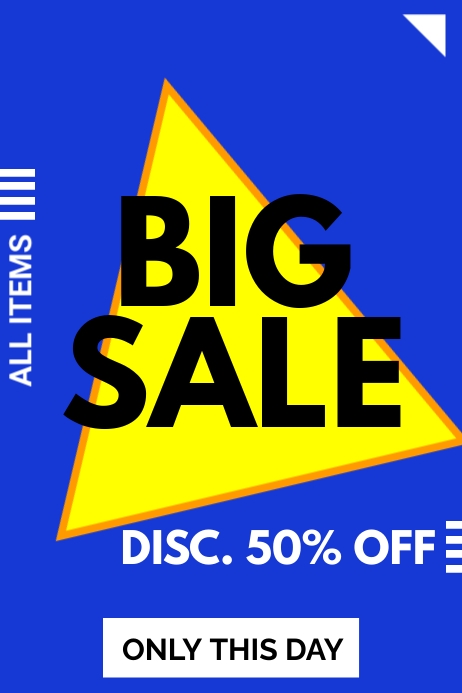 Big Sale Poster Template | PosterMyWall