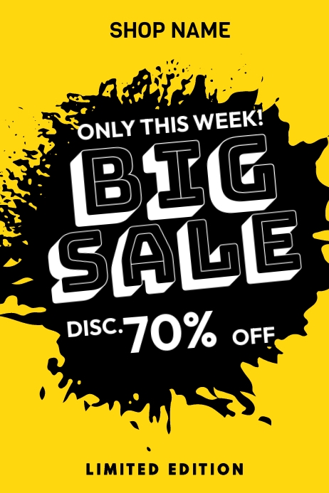 Big Sale Poster Template | PosterMyWall