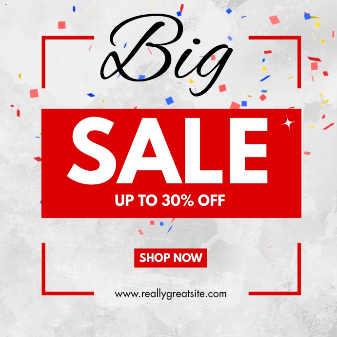 Copy of BIG SALE RETAIL TEMPLATE | PosterMyWall