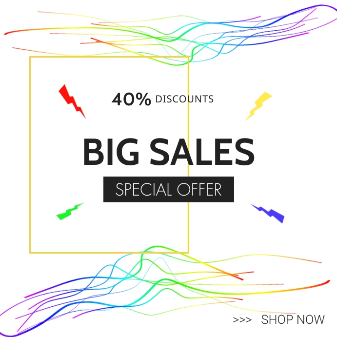Big Sale Special Offer Discount Up To Template | PosterMyWall