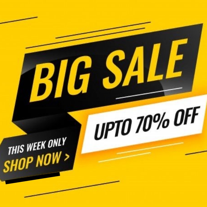 Big sale this week 70%off instagram post Template | PosterMyWall