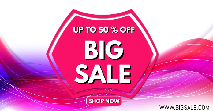 Copy of BIG SALE UP TO 50 % OFF TEMPLATE | PosterMyWall