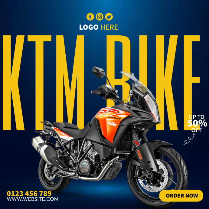 Modèle Bigbike Ads | PosterMyWall