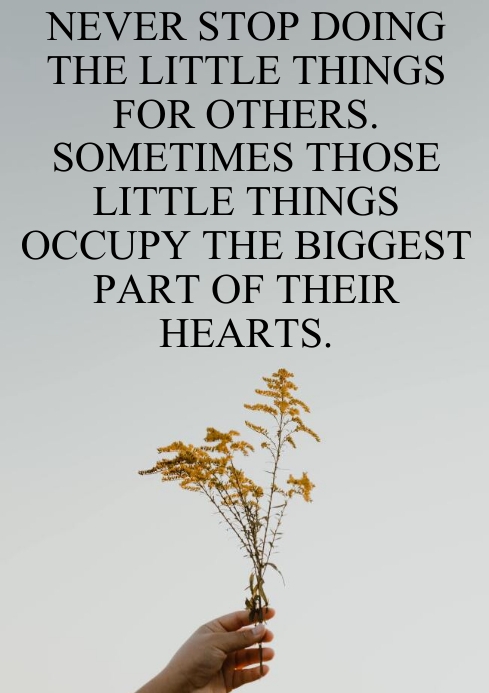 BIGGEST HEART QUOTE TEMPLATE | PosterMyWall