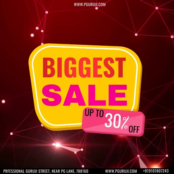 Plantilla de biggest sale ad template | PosterMyWall