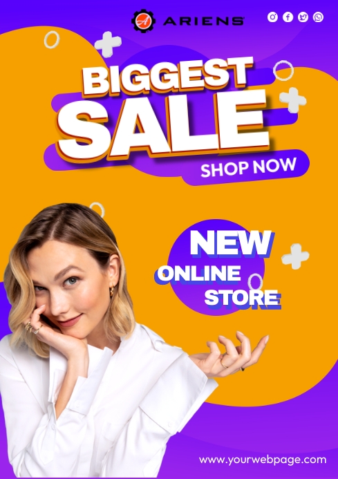 Biggest Sale Ads Poster Template | PosterMyWall