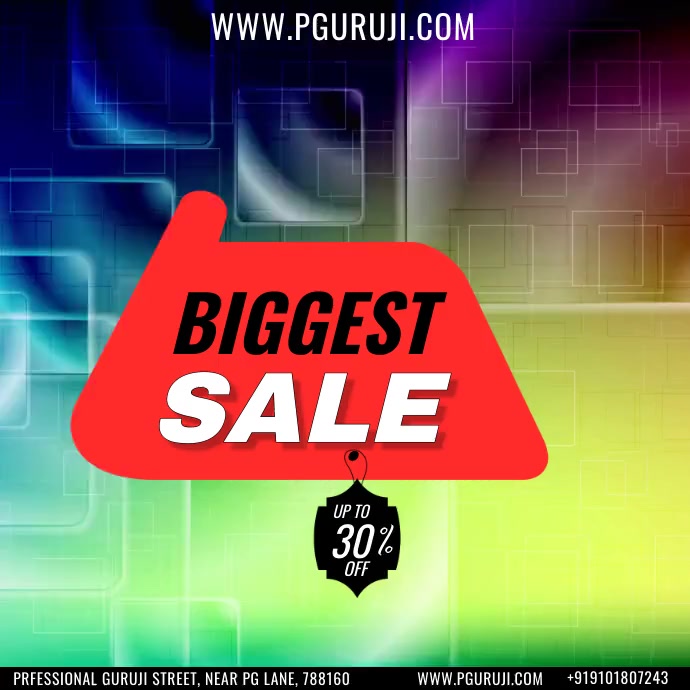 Plantilla de biggest sale | PosterMyWall