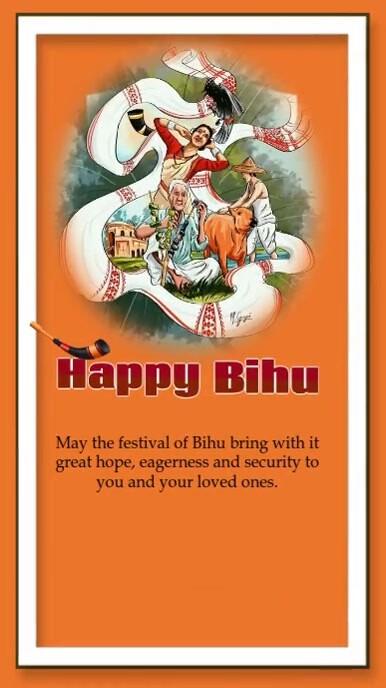 Plantilla de Bihu festival wishes Template (1) | PosterMyWall
