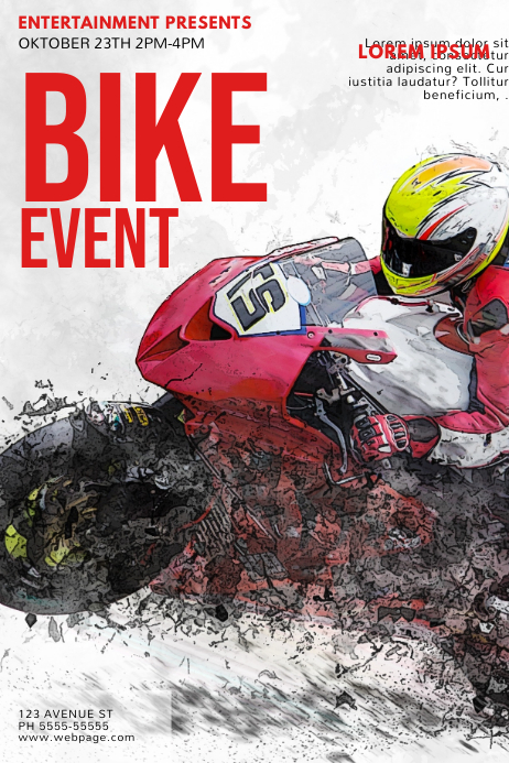 Bike Event Flyer template | PosterMyWall