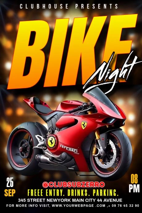 Copy of bike events flyers | PosterMyWall