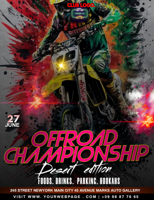 bike events posters Template | PosterMyWall