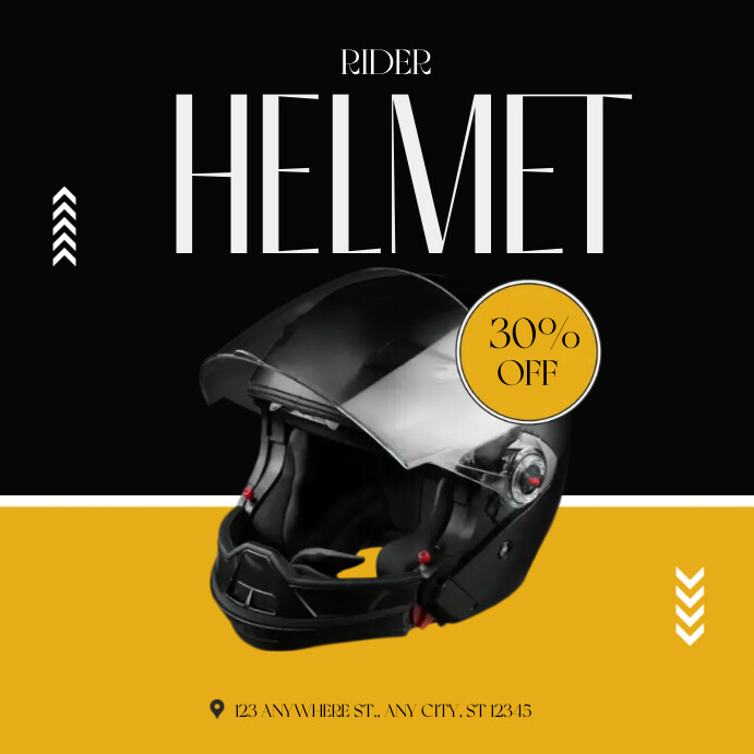 BIKE HELMET SALE Template | PosterMyWall