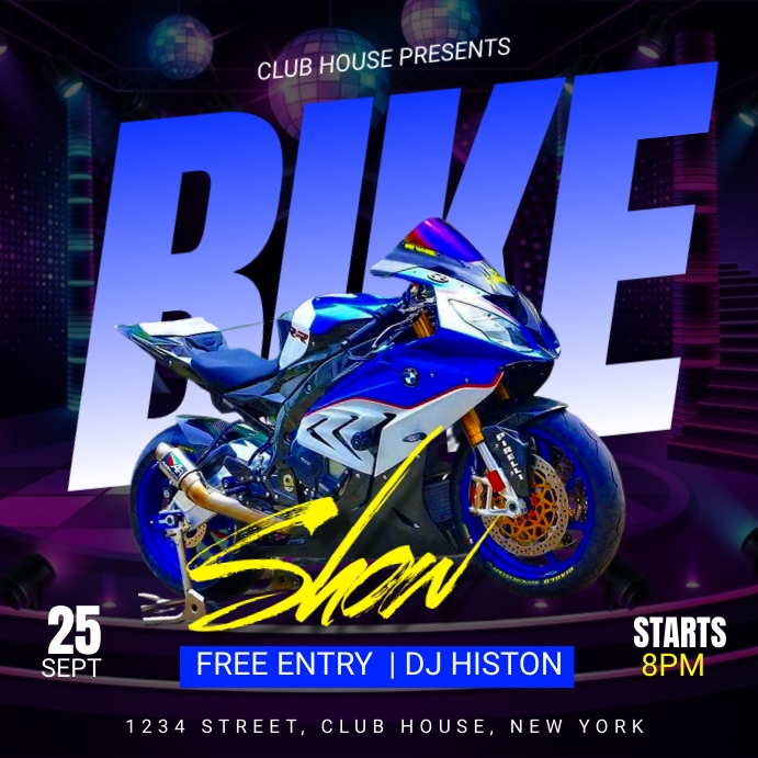 Copy of bike night | PosterMyWall