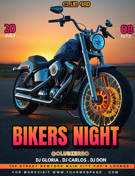 Copy of bike night | PosterMyWall
