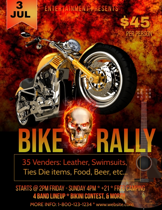 Bike Night Template | PosterMyWall