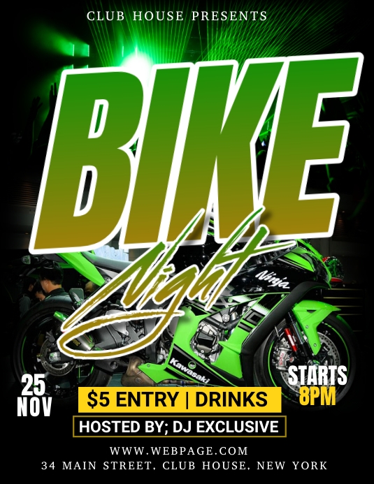 Copy of bike night event | PosterMyWall