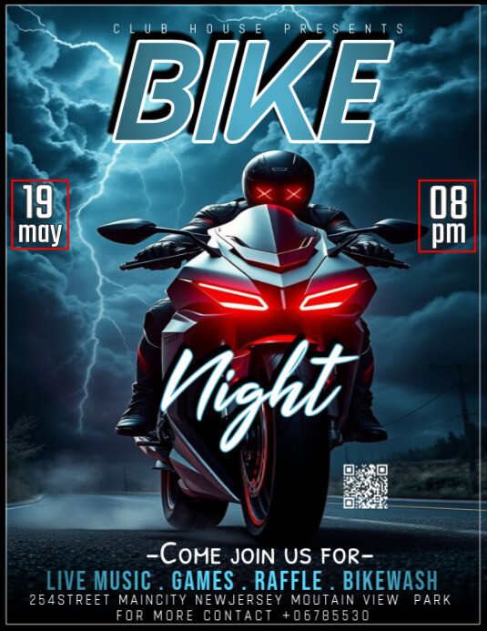 Copy of Bike Night Flyer (us Letter) | PosterMyWall