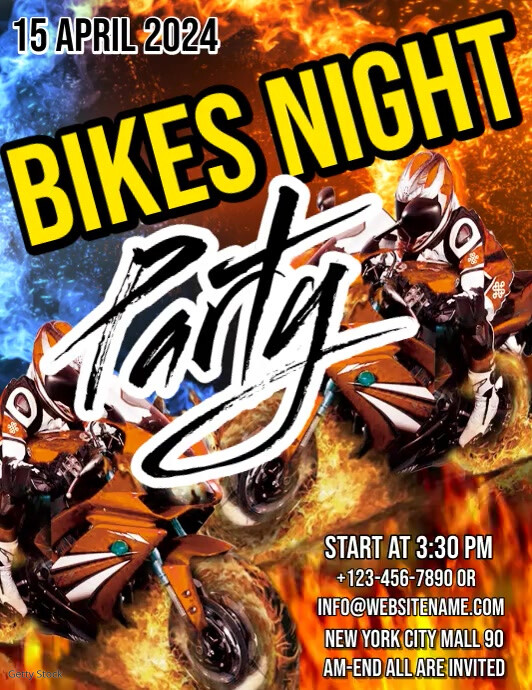 Bike Night Flyer Template | PosterMyWall
