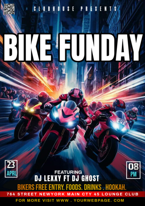 Copy of bike night flyers | PosterMyWall