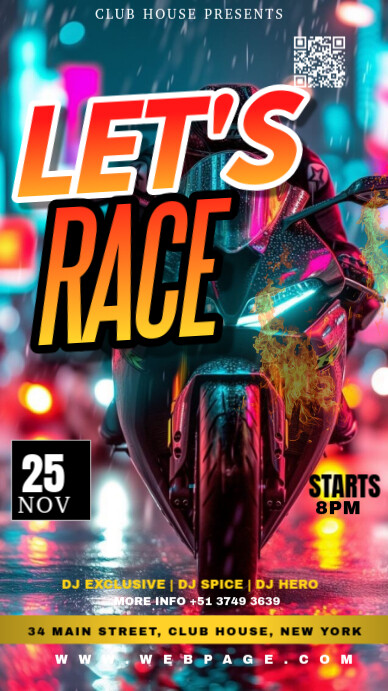 Bike night posters Template | PosterMyWall