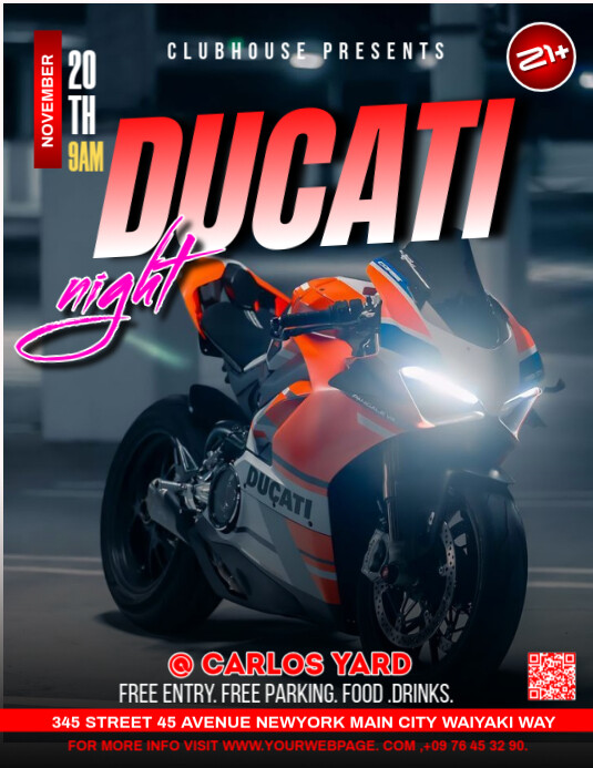 bike night posters Template | PosterMyWall