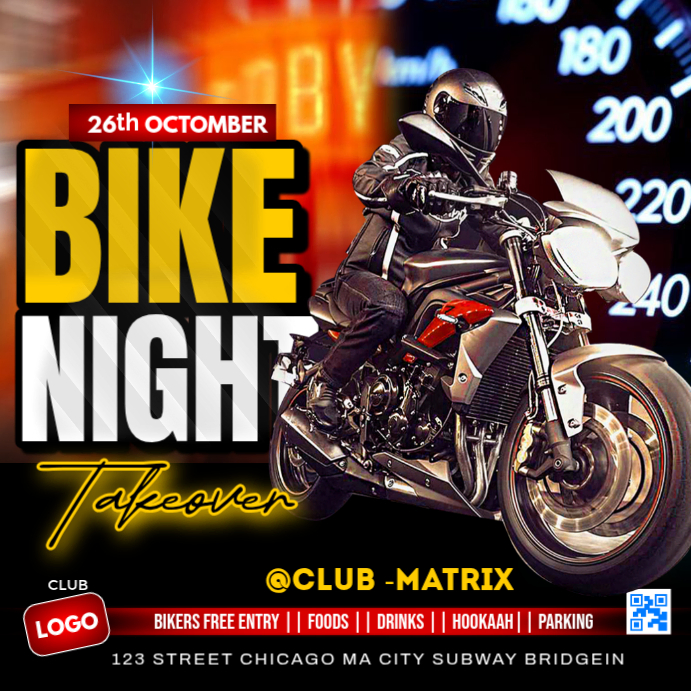 bike night posters Template | PosterMyWall