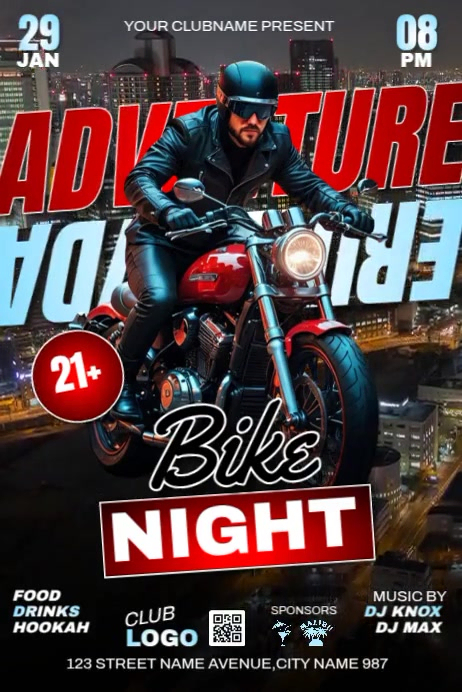 Bike Night Template Ads | PosterMyWall