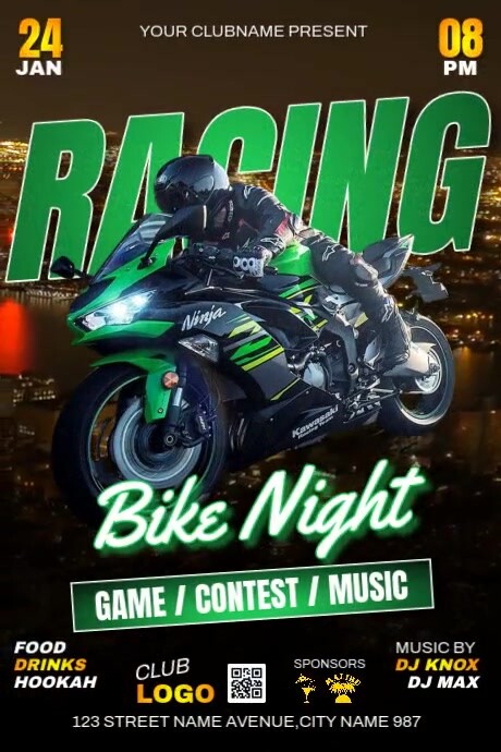 Bike Racing Night Template | PosterMyWall