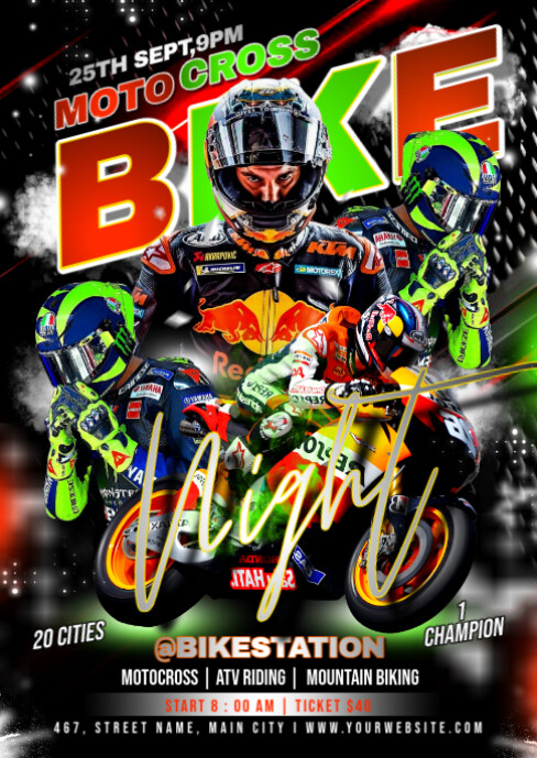 BIKE RALLY Template | PosterMyWall