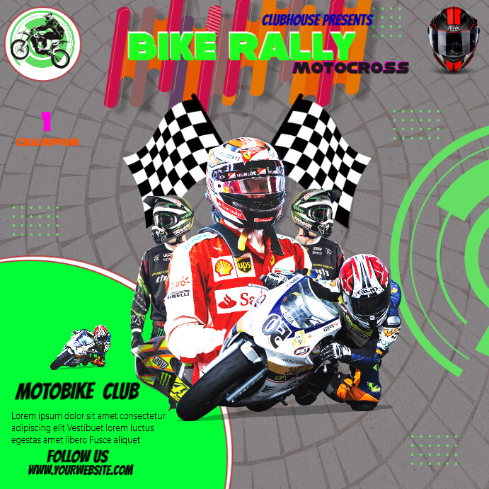 bike rally templaat | PosterMyWall