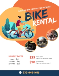 bike rental flyer ads Template | PosterMyWall