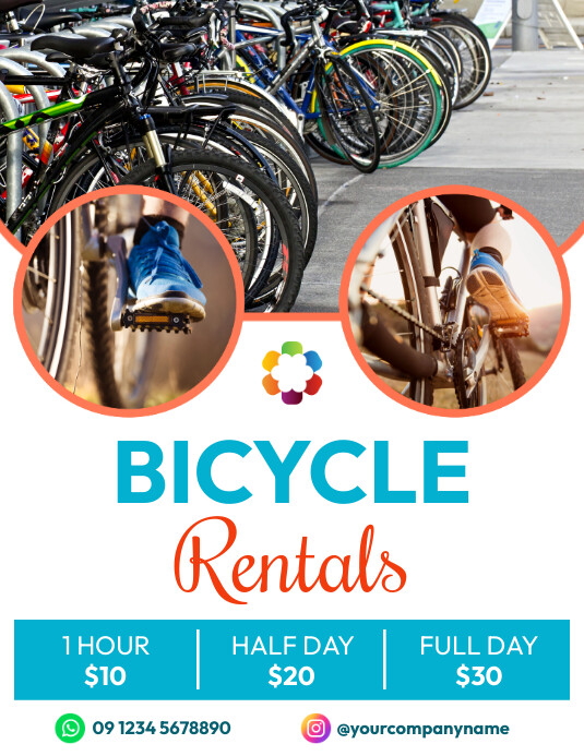 bike rentals template | PosterMyWall