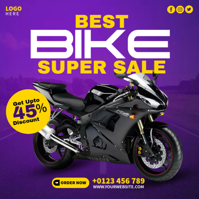Bike Sale Ads Template | PosterMyWall